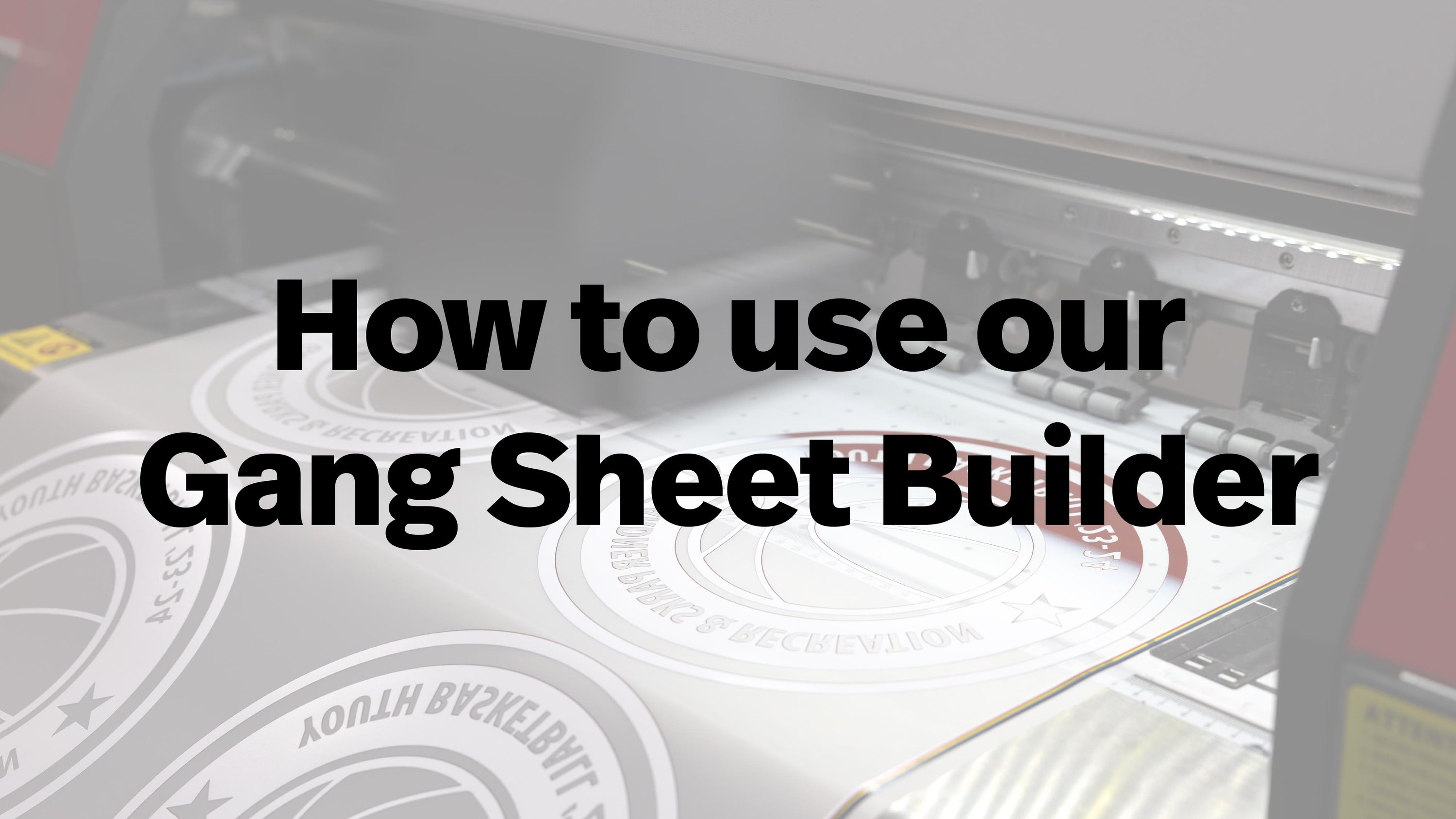 Build Your Own DTF Gang Sheet - Rolled Up Printing